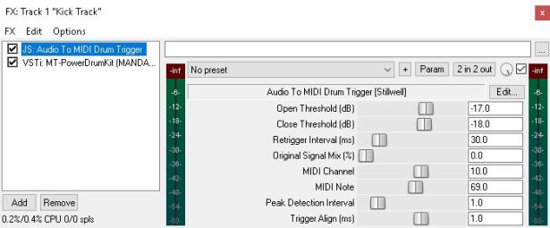 REAPER : MIDI-Trigger a Drum VSTi with a Kick Track | Jake Duffie Audio