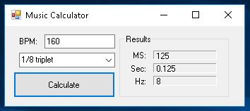 Music Calculator Program | Jake Duffie Audio